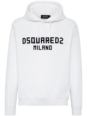Dsquared2 Milano Logo Hoodie - White