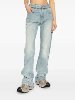 Balenciaga Low-waist Denim Jeans - Blue