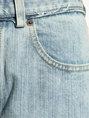 Balenciaga Low-waist Denim Jeans - Blue