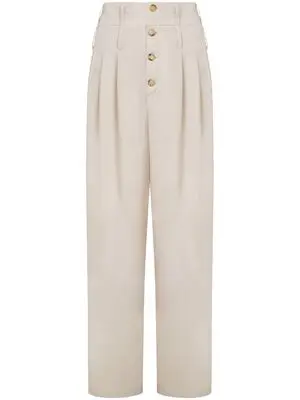 Moschino High-waisted Trousers - Neutrals