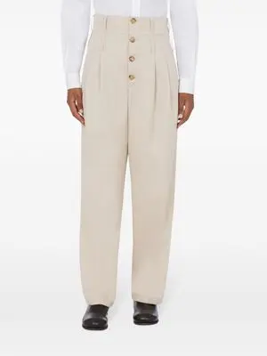 Moschino High-waisted Trousers - Neutrals