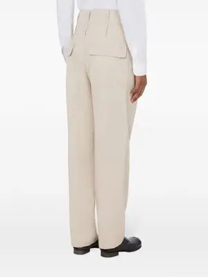 Moschino High-waisted Trousers - Neutrals
