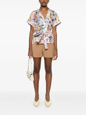 Dolce & Gabbana Floral-print Silk Shirt - Pink