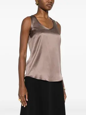 Brunello Cucinelli Satin Top