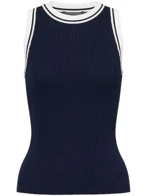 Alberta Ferretti Ribbed-knit Top