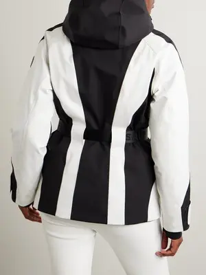 Fusalp Lexa Belted Hooded Two-tone Ski Jacket