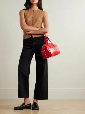 ALLUDE Ribbed Cashmere Vest