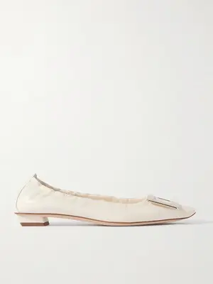 ROGER VIVIER Belle Vivier Embellished Ballet Flats