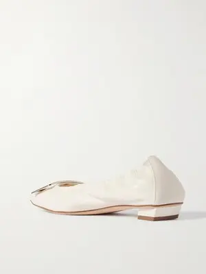 ROGER VIVIER Belle Vivier Embellished Ballet Flats