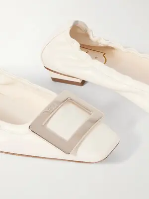 ROGER VIVIER Belle Vivier Embellished Ballet Flats