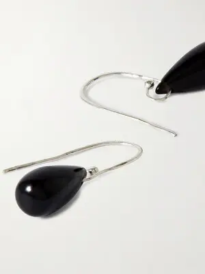 SOPHIE BUHAI Droplet Onyx Earrings