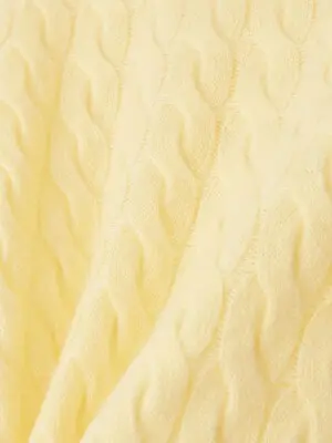 Altuzarra Milla Cable-knit Cashmere Sweater - Yellow