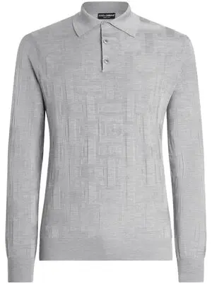 Dolce & Gabbana Fine-knit Polo Shirt