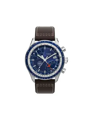Timex® X Pan Am 43mm Chronograph Watch - Brown