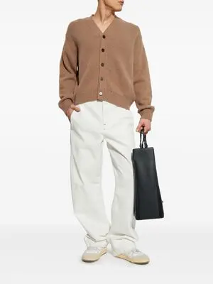 Jacquemus Ribbed-knit Cardigan - Brown