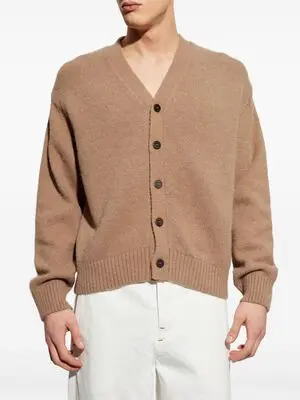 Jacquemus Ribbed-knit Cardigan - Brown