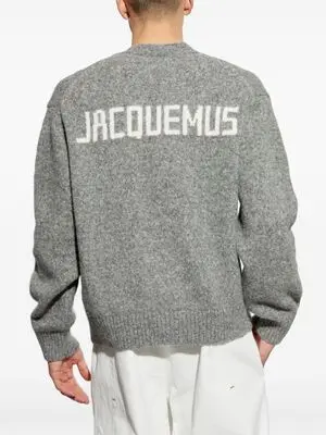 Jacquemus Long Sleeve Cardigan - Grey