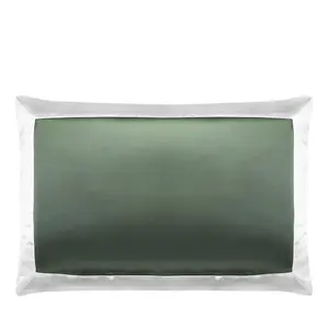 Gingerlily Ashdown Housewife Silk Pillowcase, Standard - Green/white