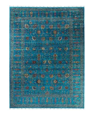 Bloomingdale'S Tribal M1999 Area Rug, 8'10 X 12 - Green