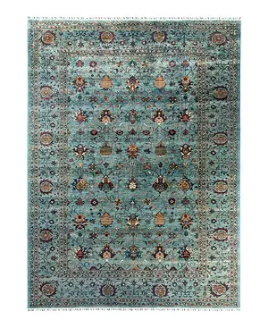 Bloomingdale'S Tribal M1999 Area Rug, 8'9 X 12 - Light/blue