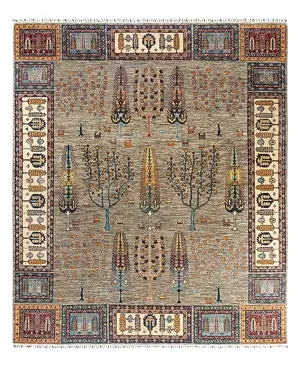 Bloomingdale'S Tribal M1999 Area Rug, 8'4 X 9'8 - Gray