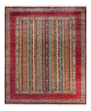 Bloomingdale'S Tribal M1999 Area Rug, 8'2 X 9'10 - Red