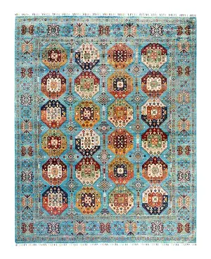 Bloomingdale'S Tribal M1999 Area Rug, 8'2 X 10'4 - Light/blue