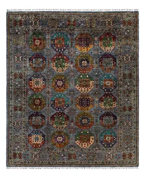 Bloomingdale'S Tribal M1999 Area Rug, 8' X 9'10 - Gray