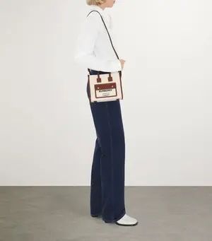 Burberry Mini Canvas Tote Bag - Brown