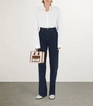 Burberry Mini Canvas Tote Bag - Brown
