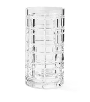 Ralph Lauren Small Hudson Plaid Vase - Clear