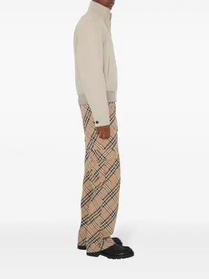 Burberry Checked Cargo Pants - Neutrals