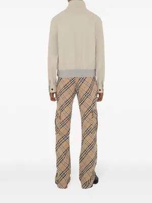 Burberry Checked Cargo Pants - Neutrals