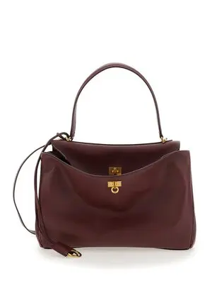 Balenciaga Balenciaga Rodeo Twist-Lock Medium Handbag - Red