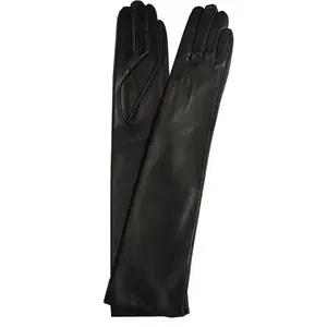 PAULA ROWAN Montserrat Leather Gloves - Grey