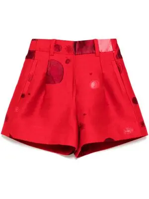 Shiatzy Chen Jacquard Shorts