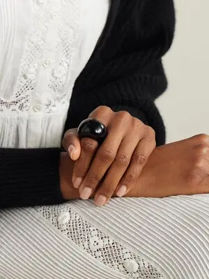 SOPHIE BUHAI Donut Onyx Ring