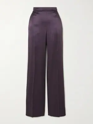 Women's Purple Silk Pants