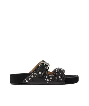 Isabel Marant Lennyo Studded Leather Slides