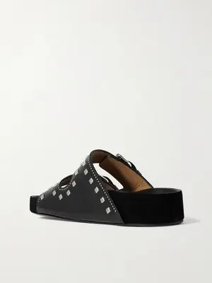 Isabel Marant Lennyo Studded Leather Slides