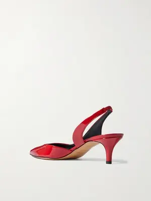 Isabel Marant Padim Patent-leather Slingback Pumps