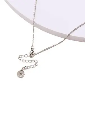 HOLLYWOOD SENSATION Black Onyx Beaded Necklace - Silver