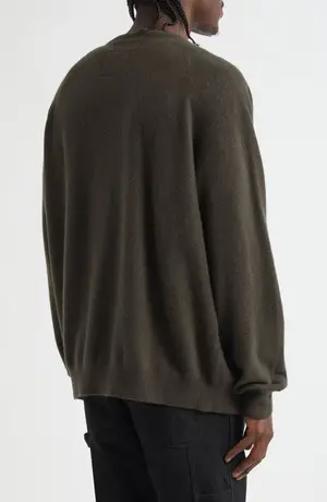 Frenckenberger Cashmere Bomber Cardigan - Black Olive