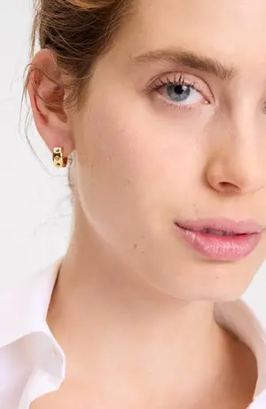 Kate Spade New York Chunky Huggie Hoop Earrings