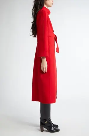 Valentino Garavani Double-breasted Wool-cashmere Belted Coat - Paris