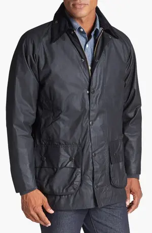 Barbour Beaufort Regular-fit Weatherproof Waxed Jacket - Black