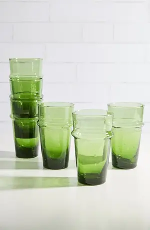 VERVE CULTURE Beldi Stacking Glass - Green