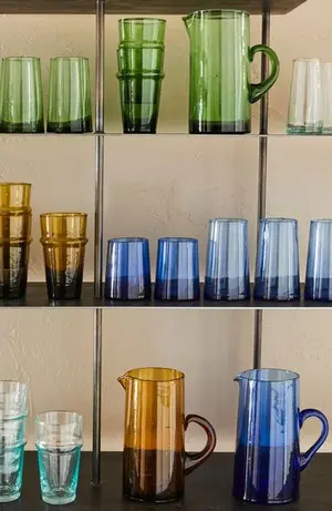 VERVE CULTURE Beldi Stacking Glass - Green