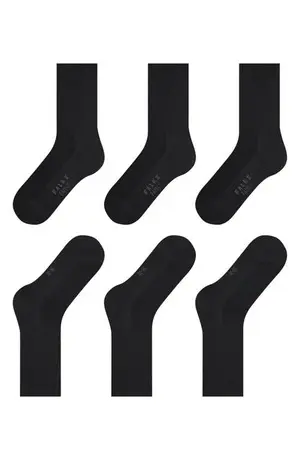Falke 6-pack Cotton Blend Crew Socks