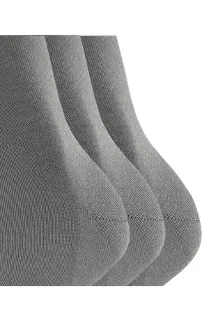 Falke 6-pack Cotton Blend Crew Socks - Grey Mix